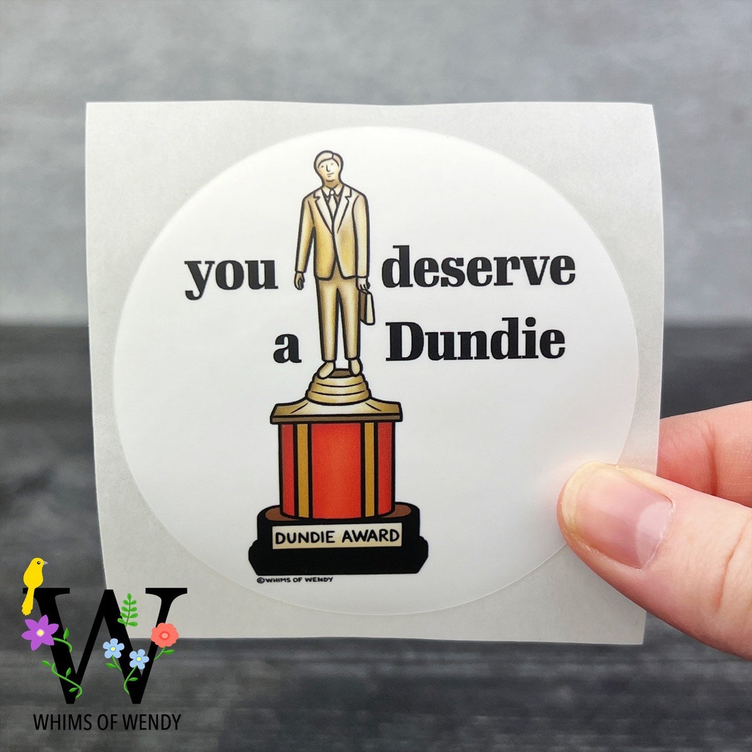 The Office Dundie Award Label Gift Add on Waterproof - Etsy