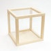 Cube Wood Display Case • Glass or Acrylic • Jewelry + Collectibles - Etsy