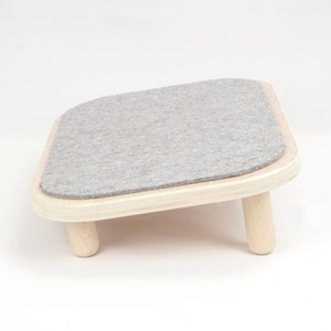 Foot Rest Stool - Wood and Felt - Home or Office Desk - Etsy