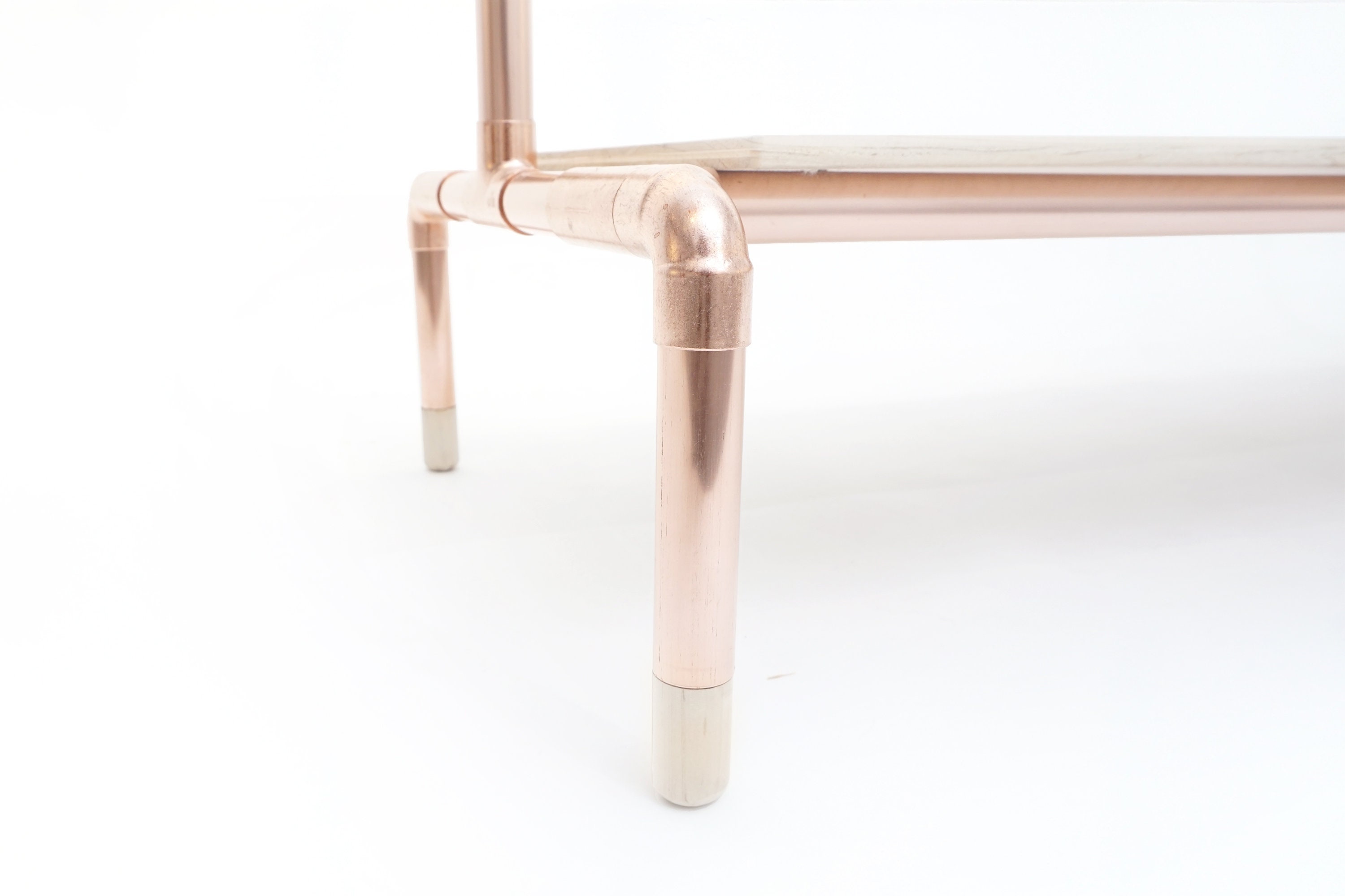 Copper Rack W/ Shelf Freestanding Clothing / Garment Rack | Etsy