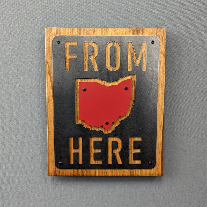 Ohio Wood Sign - Etsy