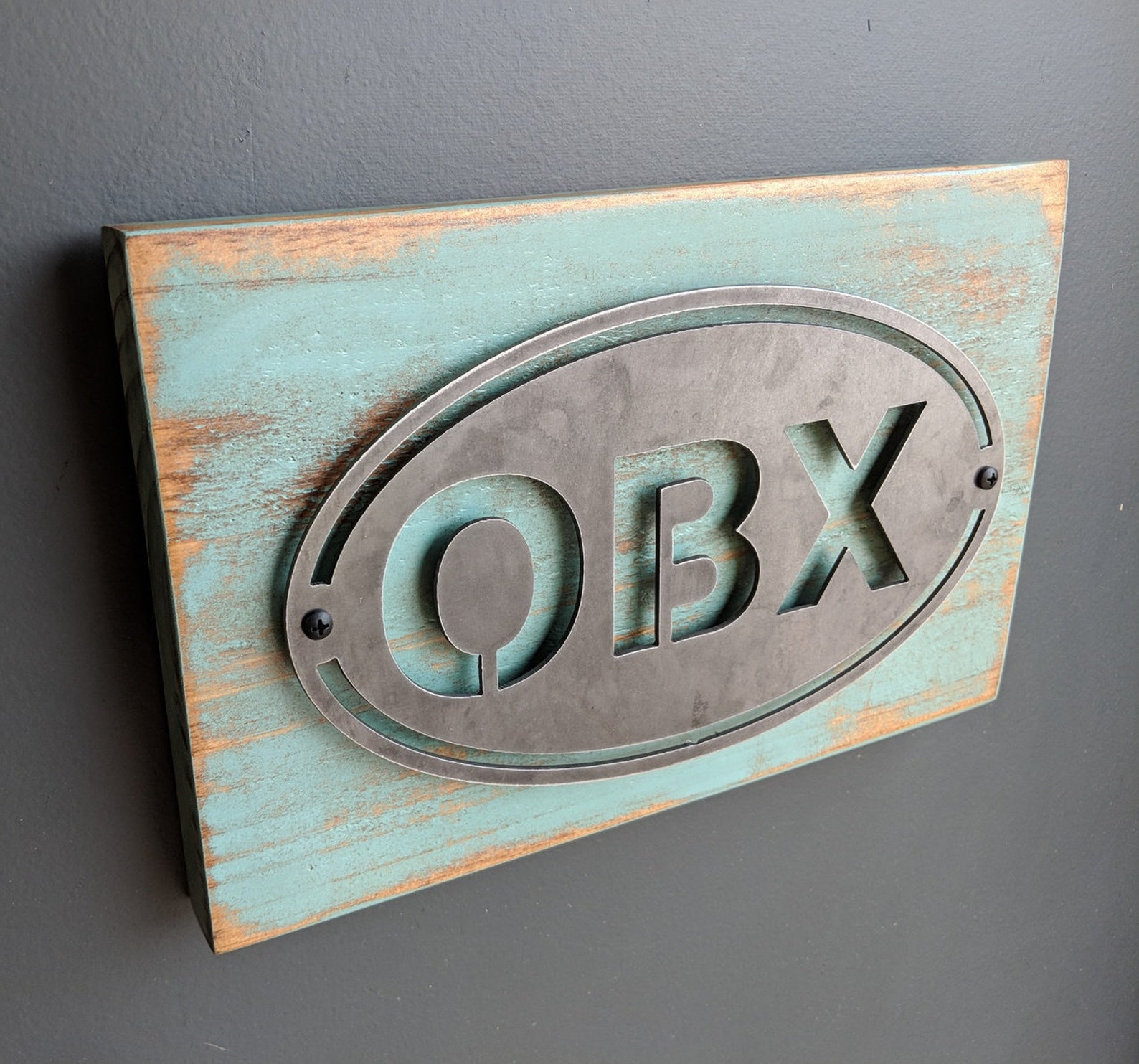 Rustic OBX Sign | Etsy