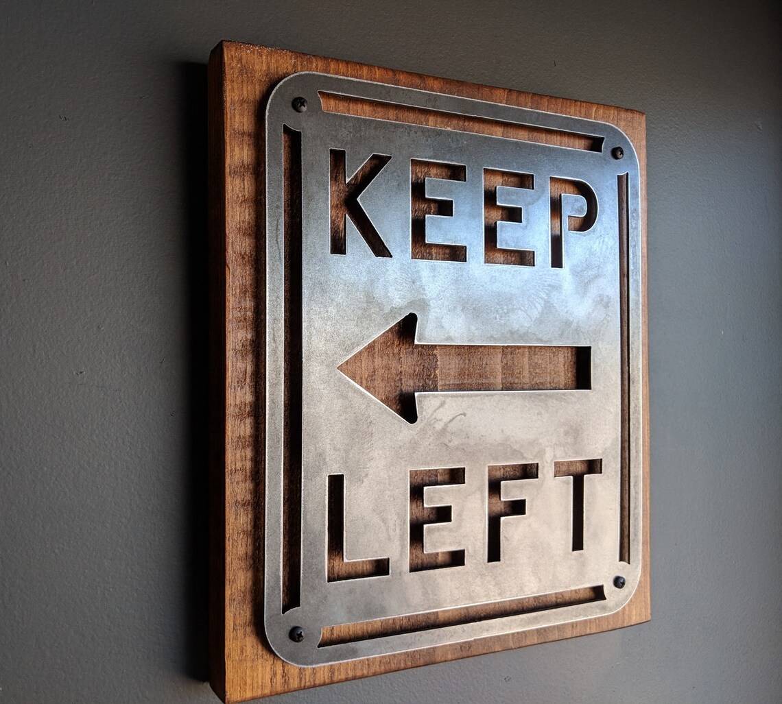 Keep Left Sign USVI St. John | Etsy