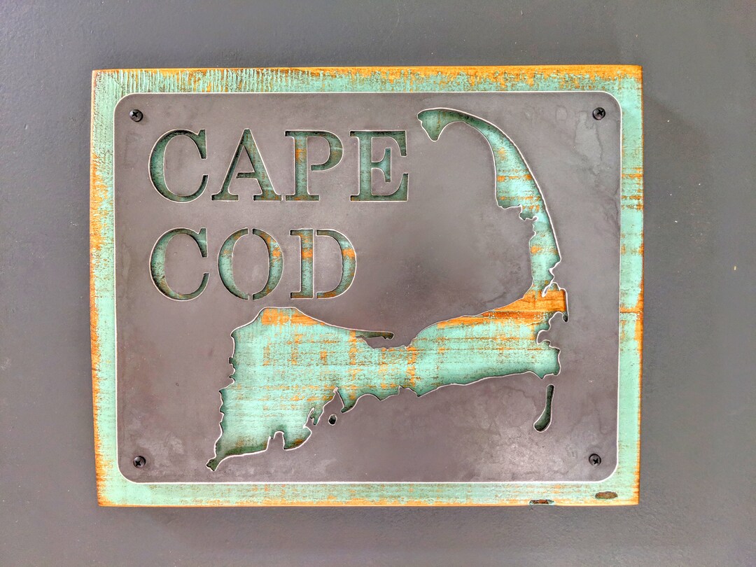 Cape Cod Wood Sign Rustic Art - Etsy
