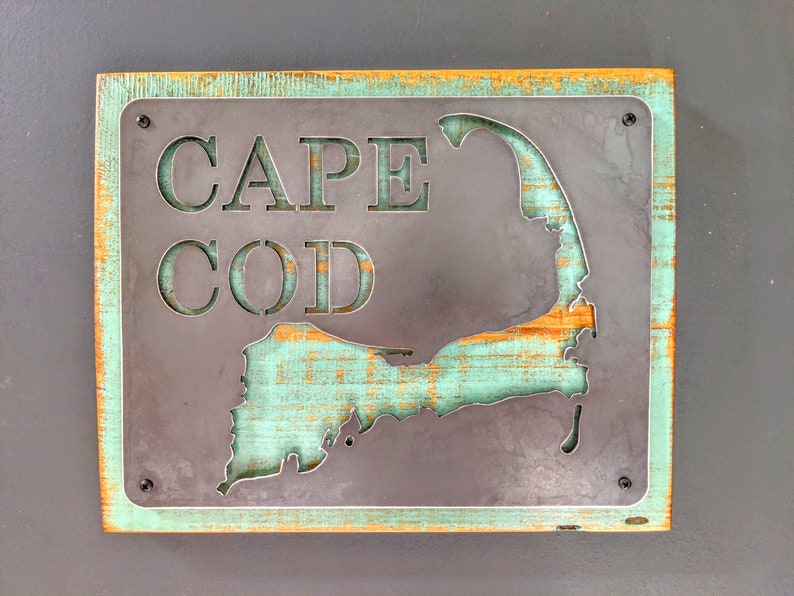 Cape Cod Wood Sign Rustic Art | Etsy