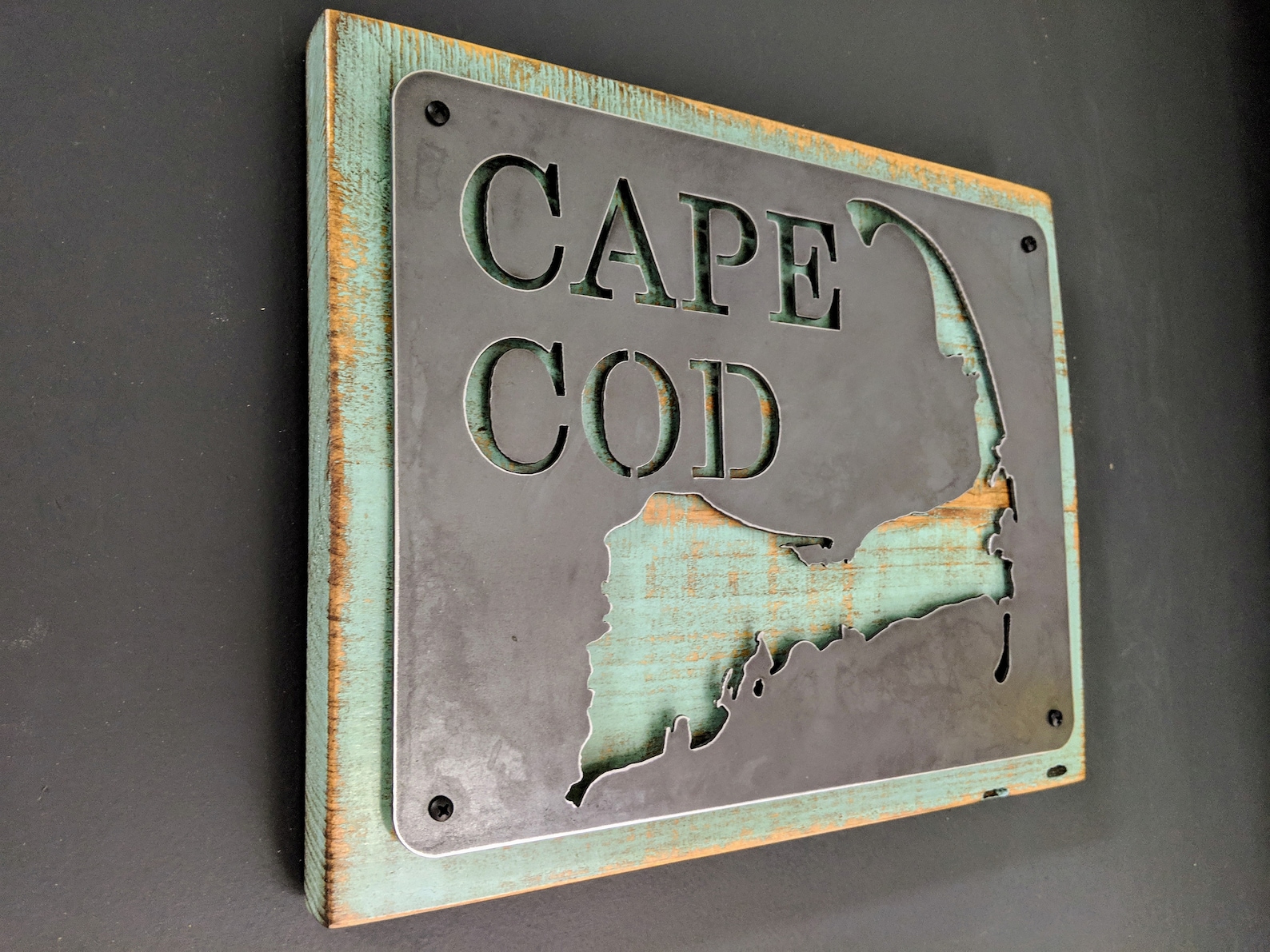 Cape Cod Wood Sign Rustic Art - Etsy
