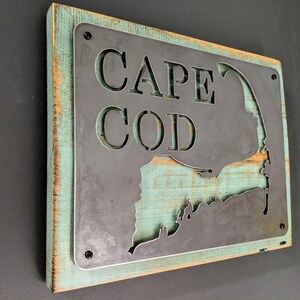 Cape Cod Wood Sign Rustic Art - Etsy