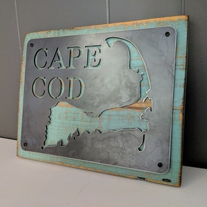 Cape Cod Wood Sign Rustic Art - Etsy