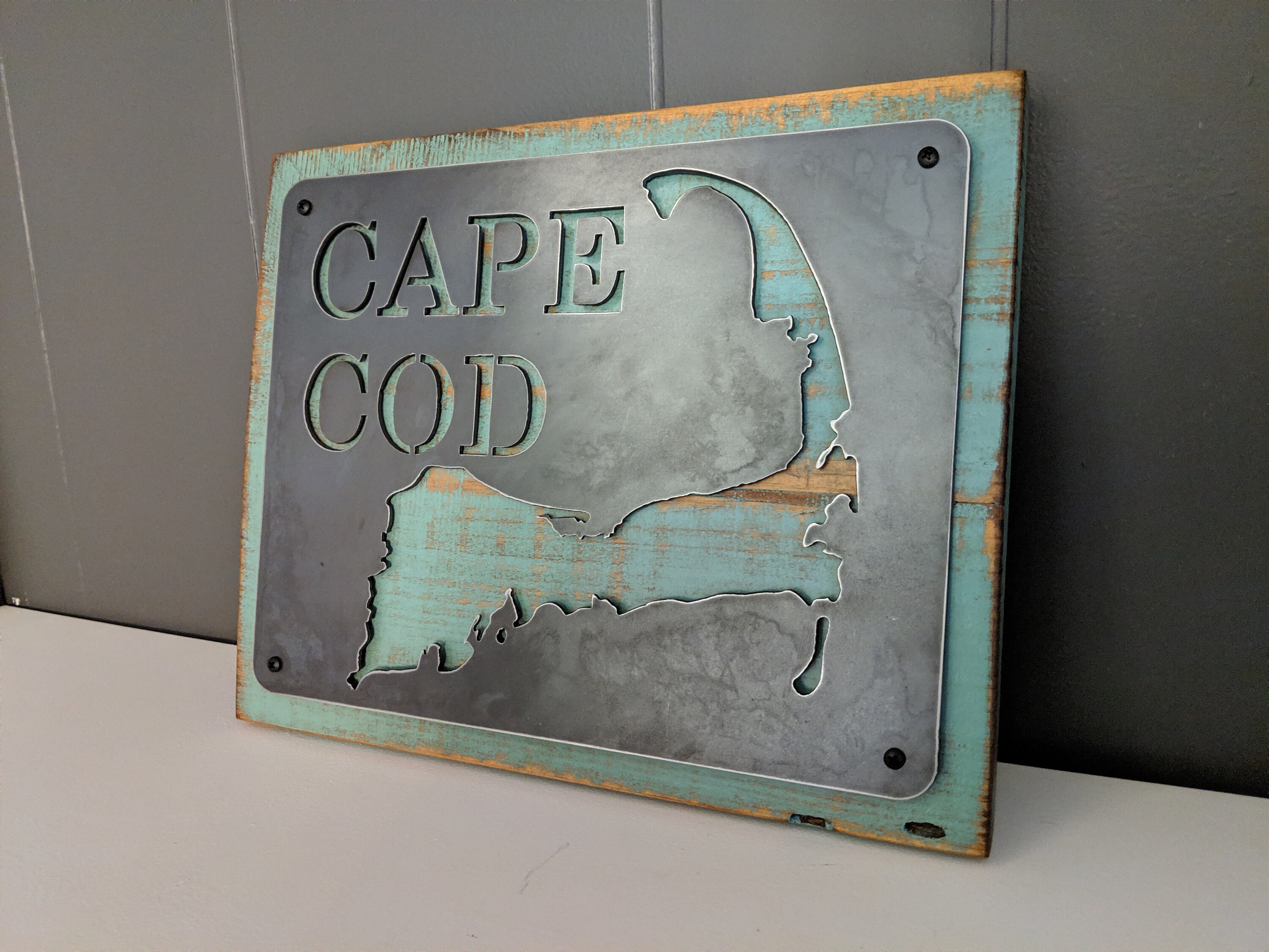 Cape Cod Wood Sign Rustic Art | Etsy