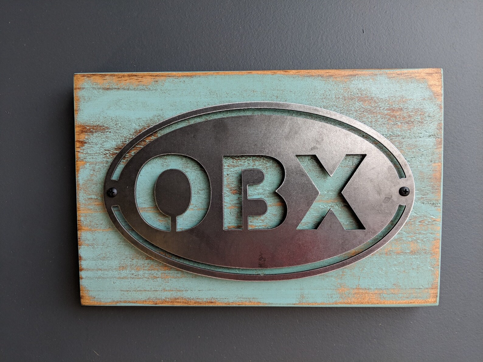 Rustic OBX Sign | Etsy