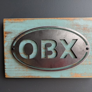 Rustic OBX Sign - Etsy