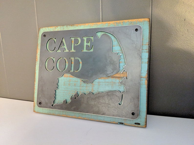 Cape Cod Wood Sign Rustic Art | Etsy