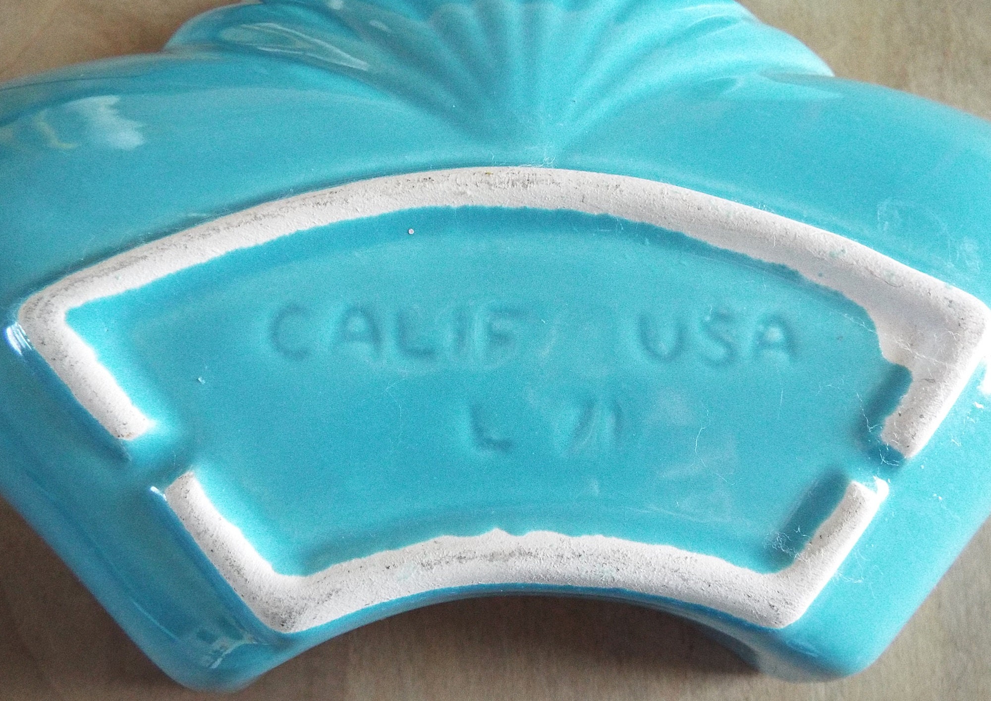 Vintage 1950s-60s Two Lazy Susan Shell Aqua Chip & Dip Trays - Etsy