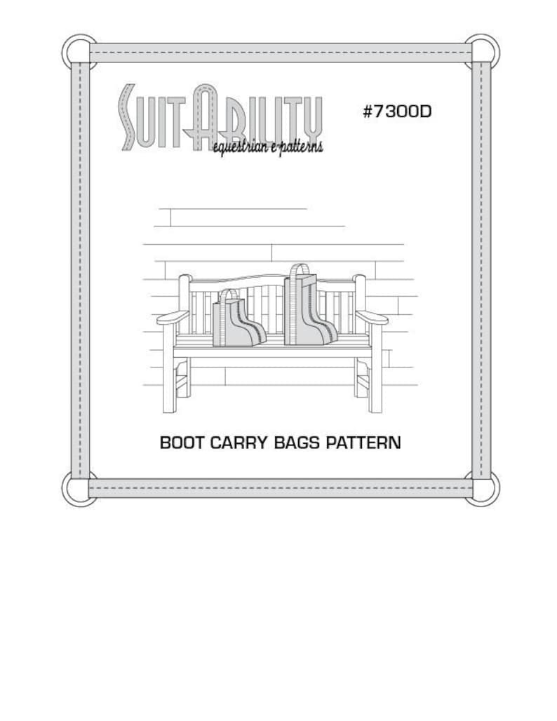 PDF Boot Carry Bags Pattern - Etsy Canada