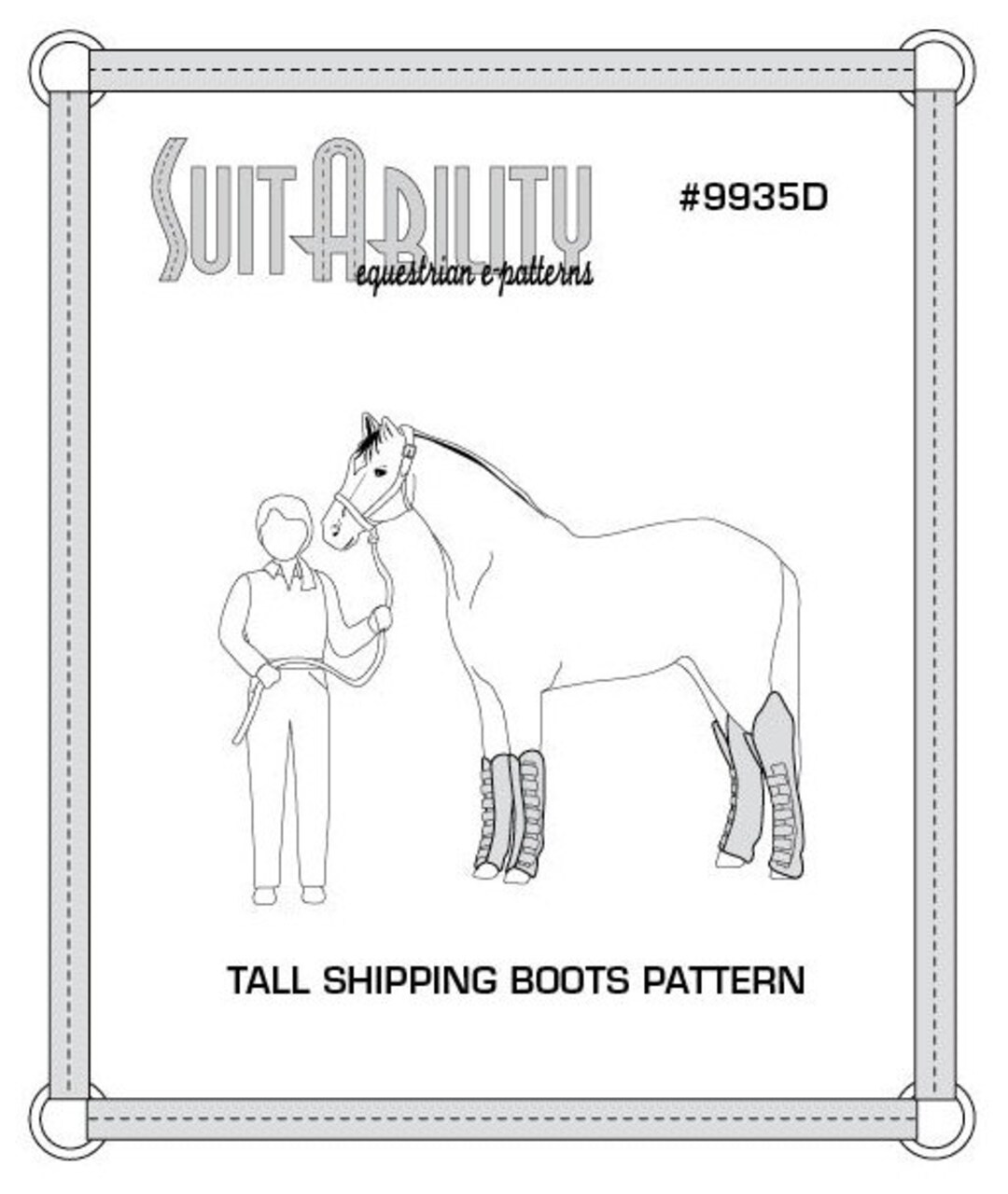 PDF Horse Tall Shipping Boots Pattern - Etsy