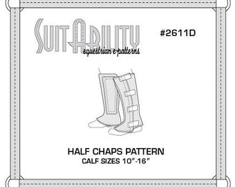 PDF Childrens Western Chaps Pattern | Etsy