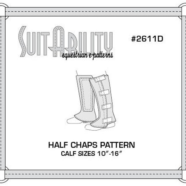 Chaps Pattern - Etsy