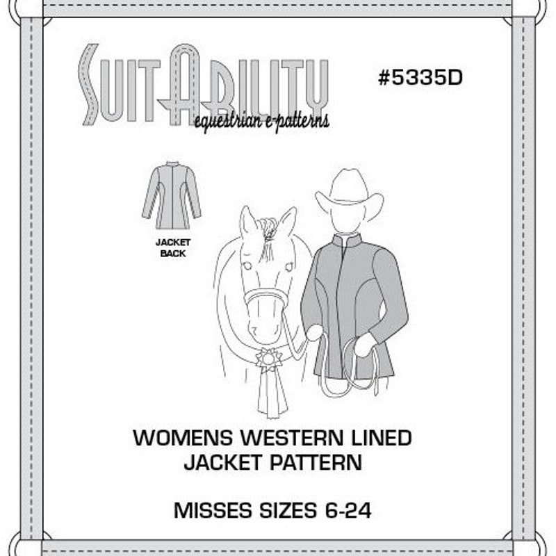 Western Jacket Pattern - Etsy