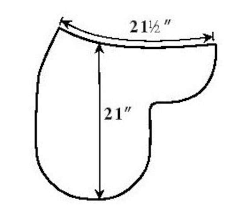 PDF Fleece Dressage Shaped Saddle Pad Pattern - Etsy