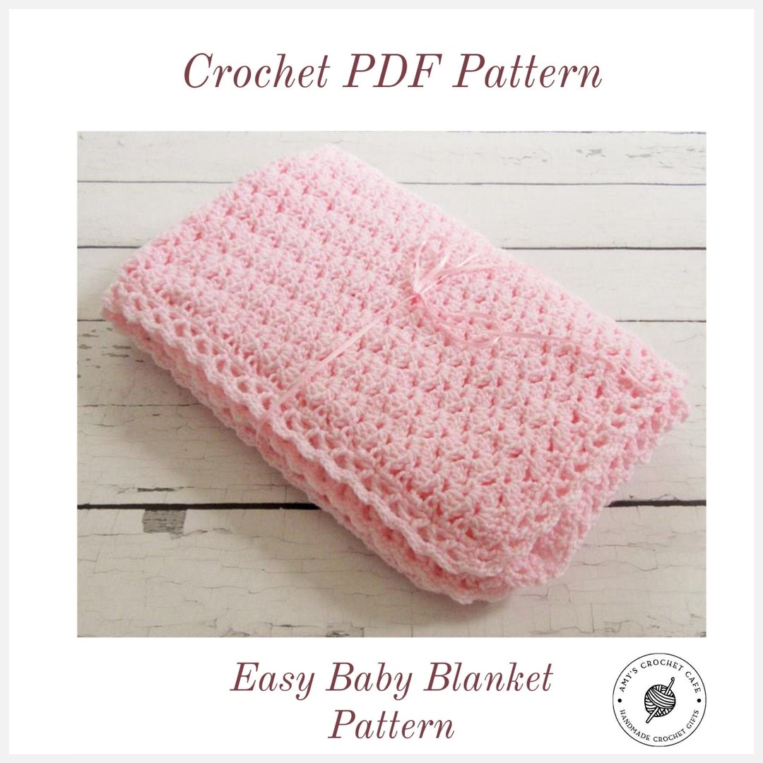 Baby Blanket CROCHET PATTERN: Lightweight / Lacy / Newborn / Gift ...