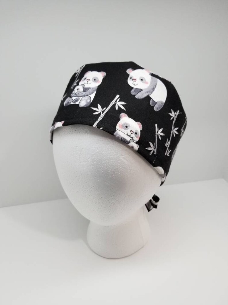 Washable Scrub Cap With Elastic and Ties (with/without Buttons) - Etsy