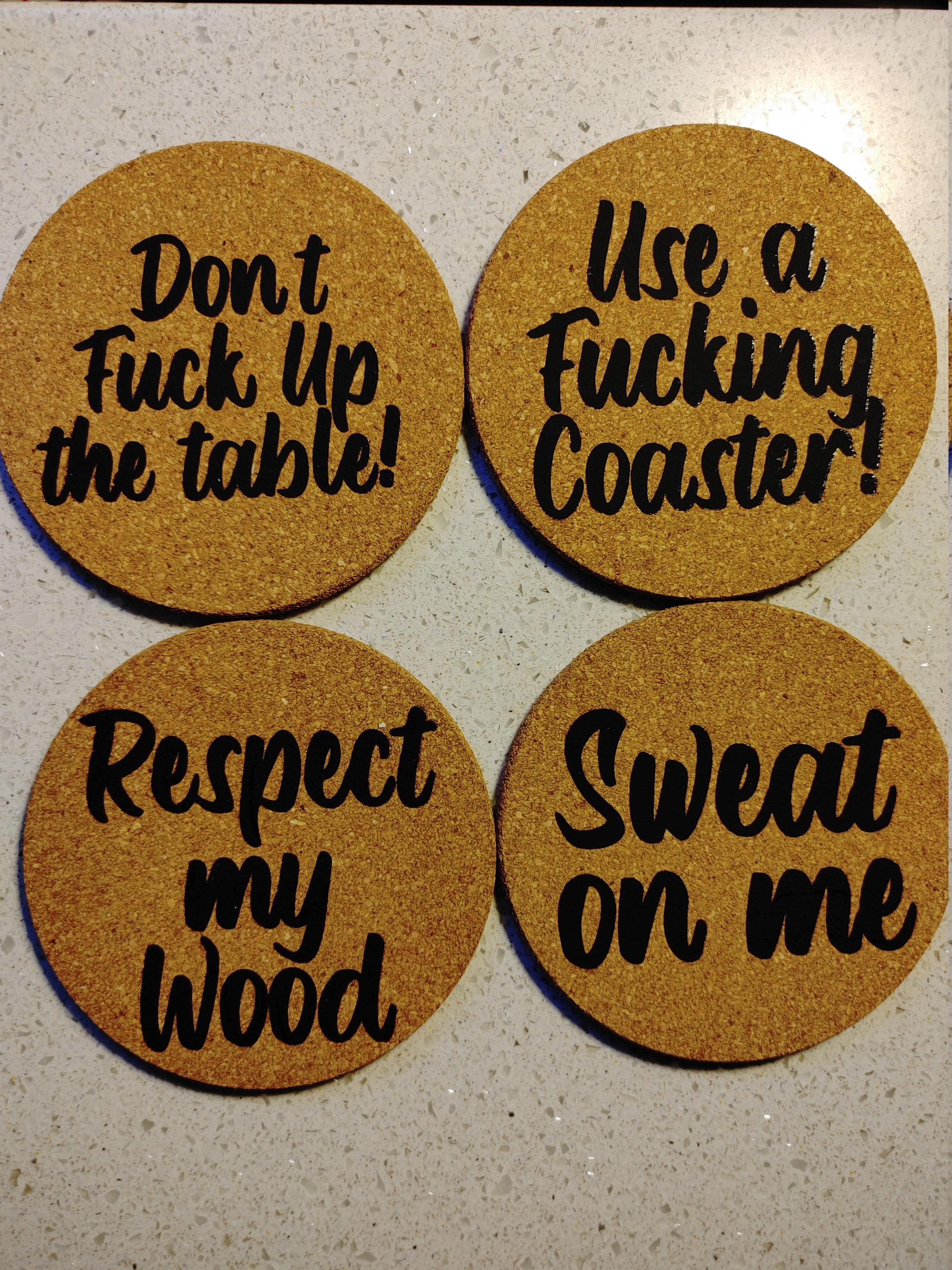 Offensive Cork Coasters V2 - Etsy