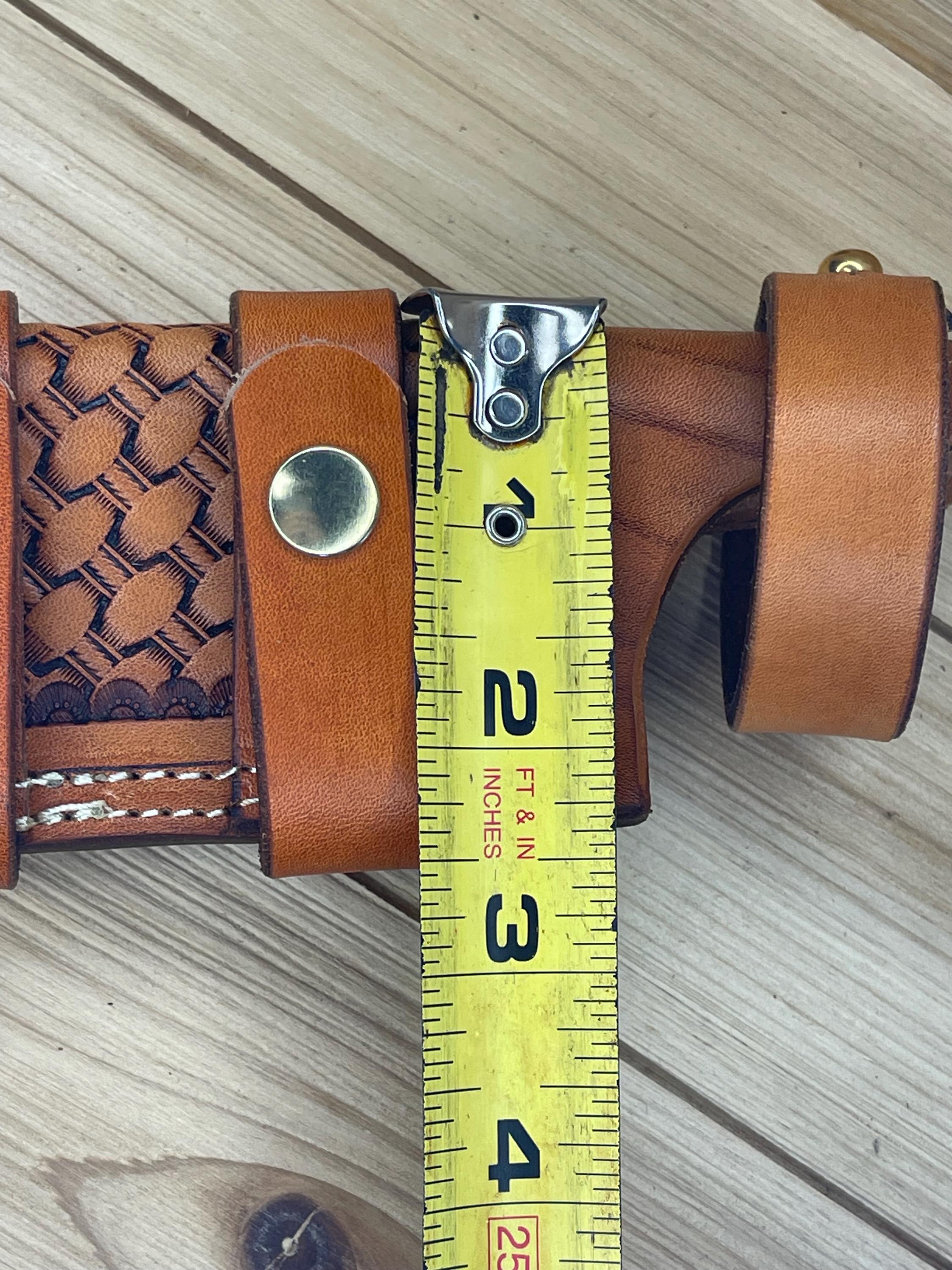 Handmade Leather Fixed Blade Horizontal Carry Knife Sheath in Antique ...
