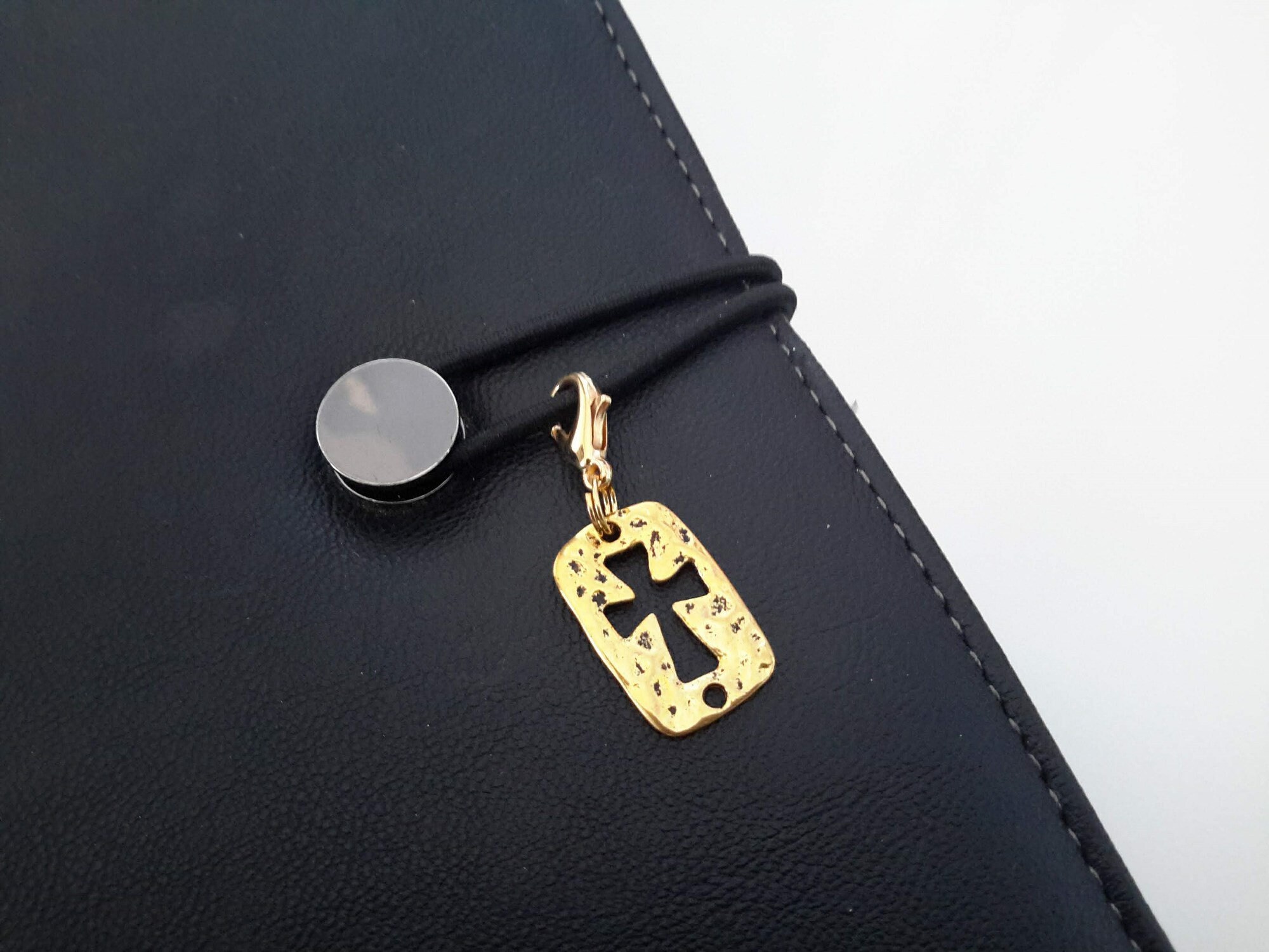 Cross Zipper Pull Gold Tone Metal Cut Out Cross Bible Cover | Etsy