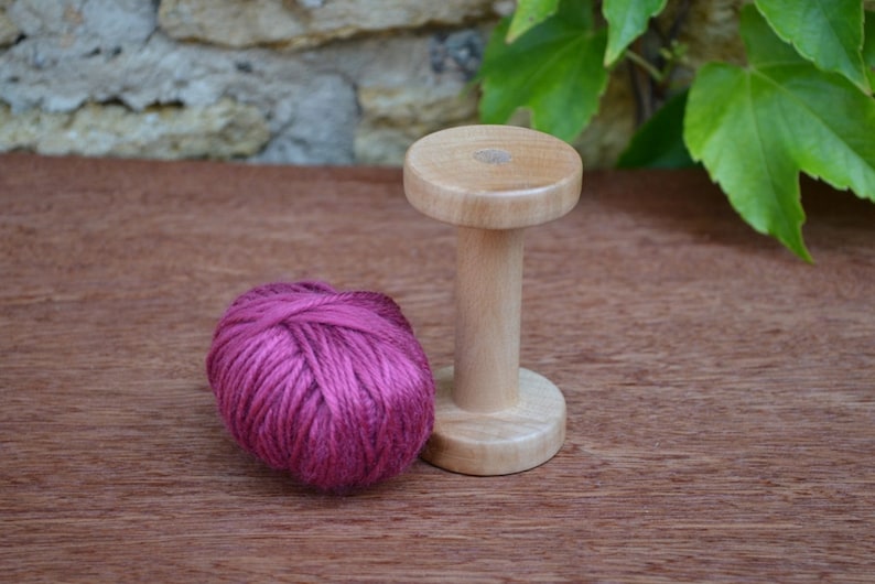 Hand turned Wooden Yarn / Bobbin Holder 10 spools for | Etsy