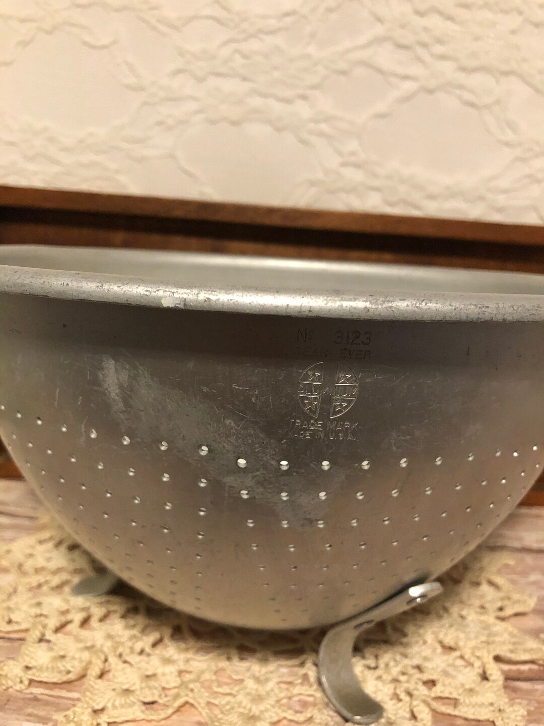 Vintage Aluminum Strainer, Vintage Aluminum Colander - Etsy