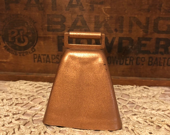 Vintage Copper Cow Bell, Vintage Cow Bell - Etsy