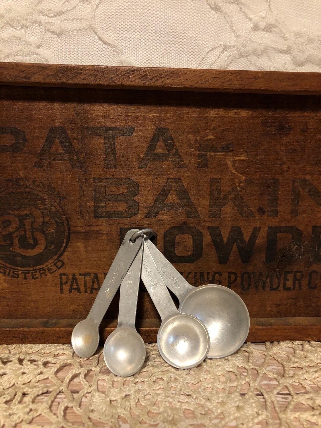 Vintage Measuring Spoons, Vintage Aluminum Measuring Spoons, Aluminum ...