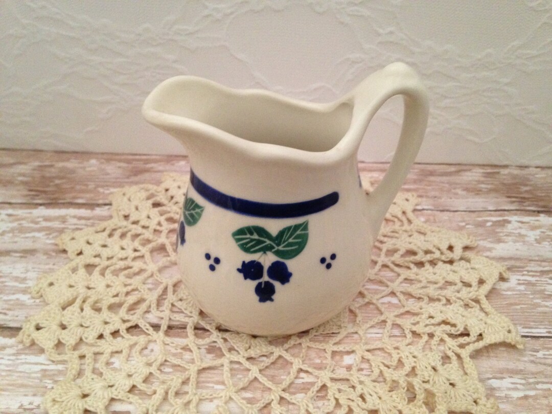 Hartstone Pottery Pitcher, Blueberry Pitcher - Etsy