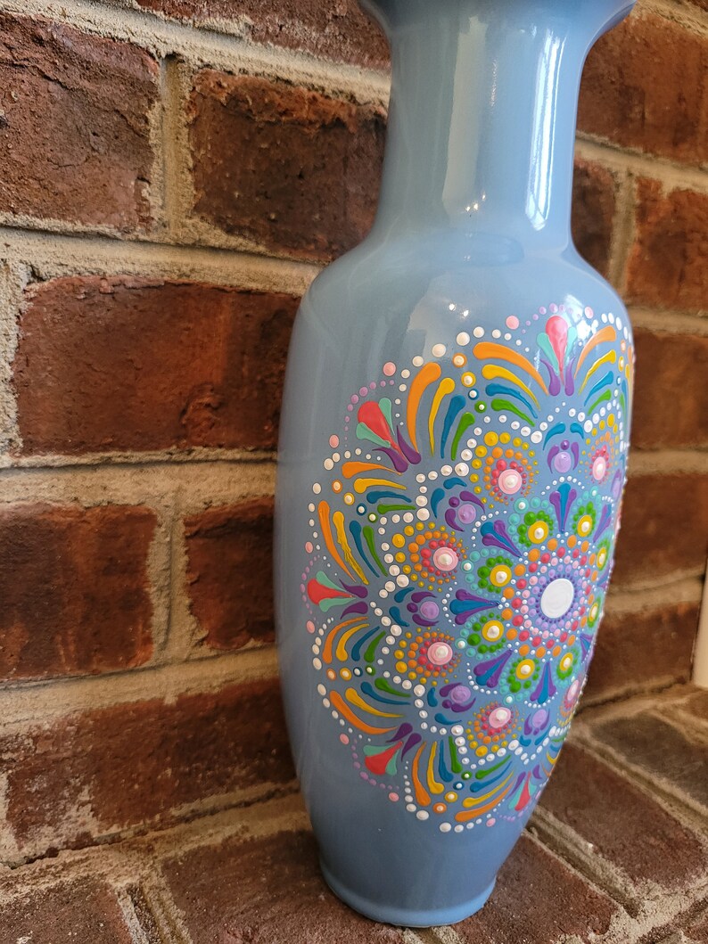 Mandala Vase - Etsy