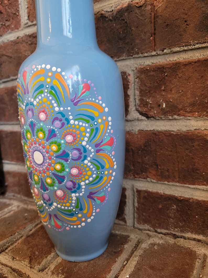 Mandala Vase - Etsy