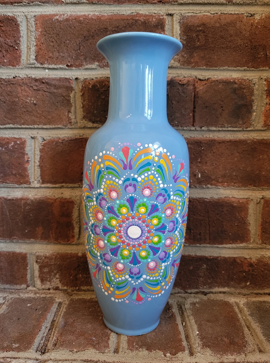 Mandala Vase - Etsy