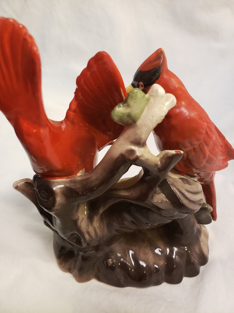 Vintage Unsigned Cardinals Hand Painted Figurine Collectible - Etsy