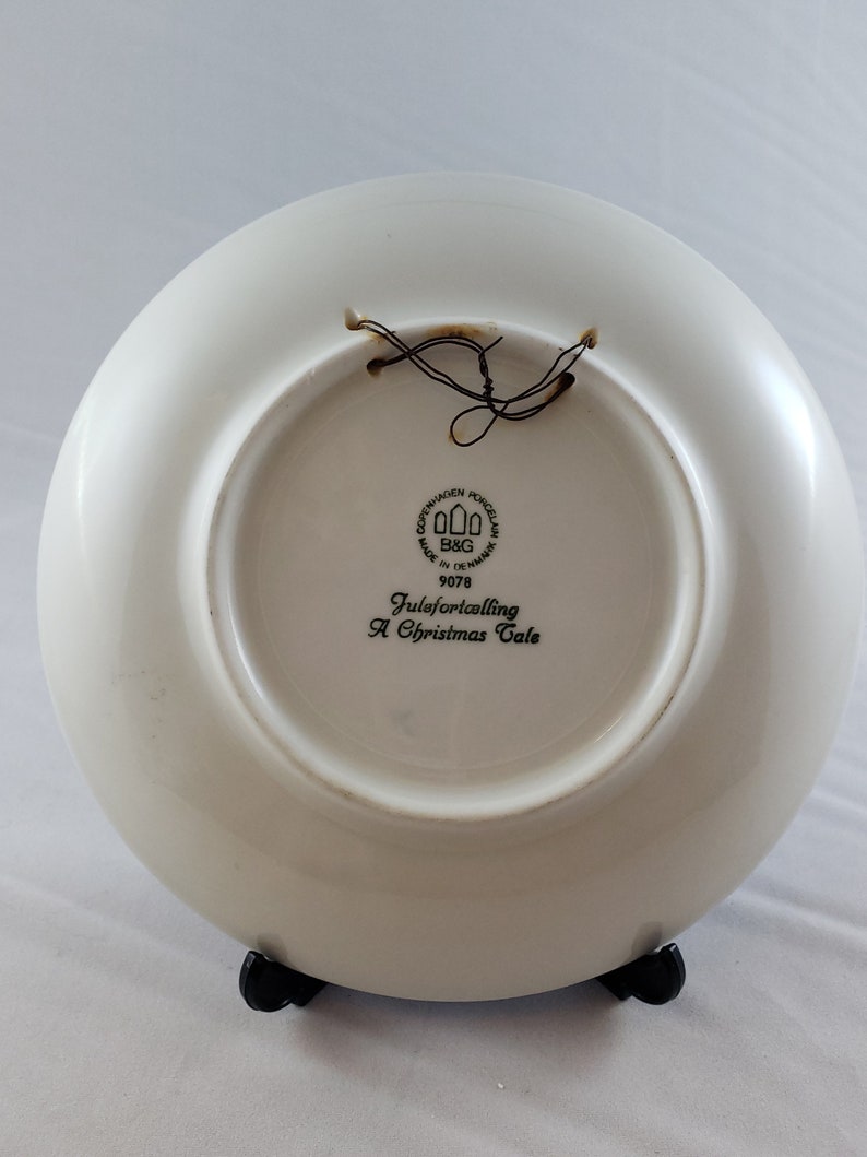 Vintage B&G A Christmas Tale 1978 Blue and White Decorative - Etsy