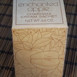 Vintage Avon Enchanted Apple Charisma Cream Sachet With Original Box ...