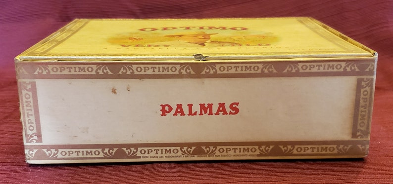 Vintage Optimo Palmas A. Santaella & Co. Makers Cardboard - Etsy