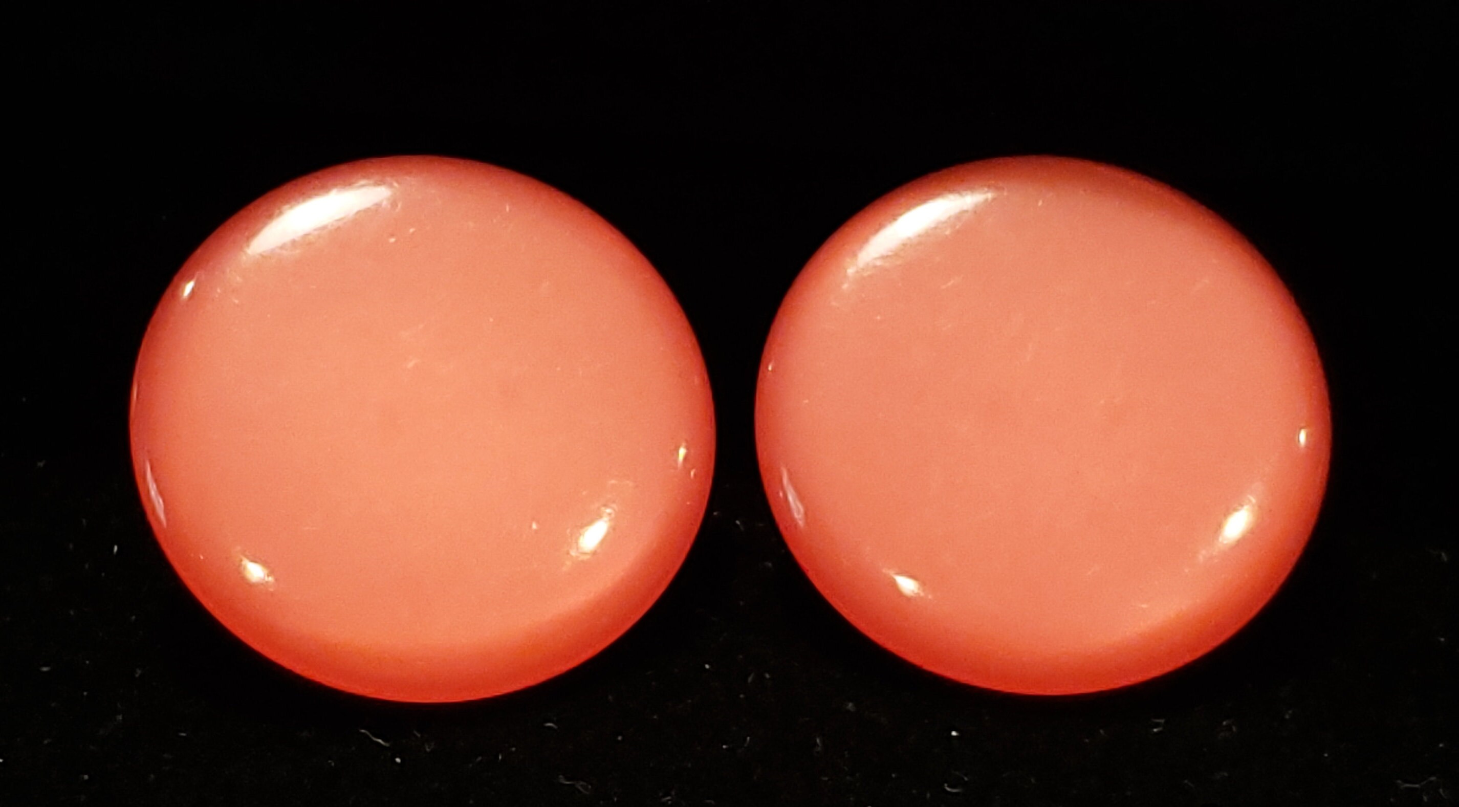 Vintage Jewelry Unsigned Rose Pink Flat Round Clip on - Etsy