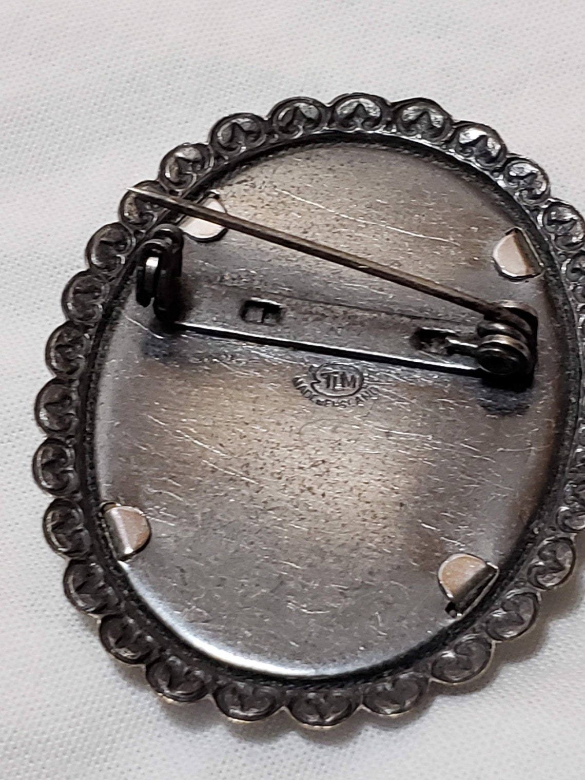 Vintage Thomas L Mott Pansies Brooch TLM Made in England | Etsy