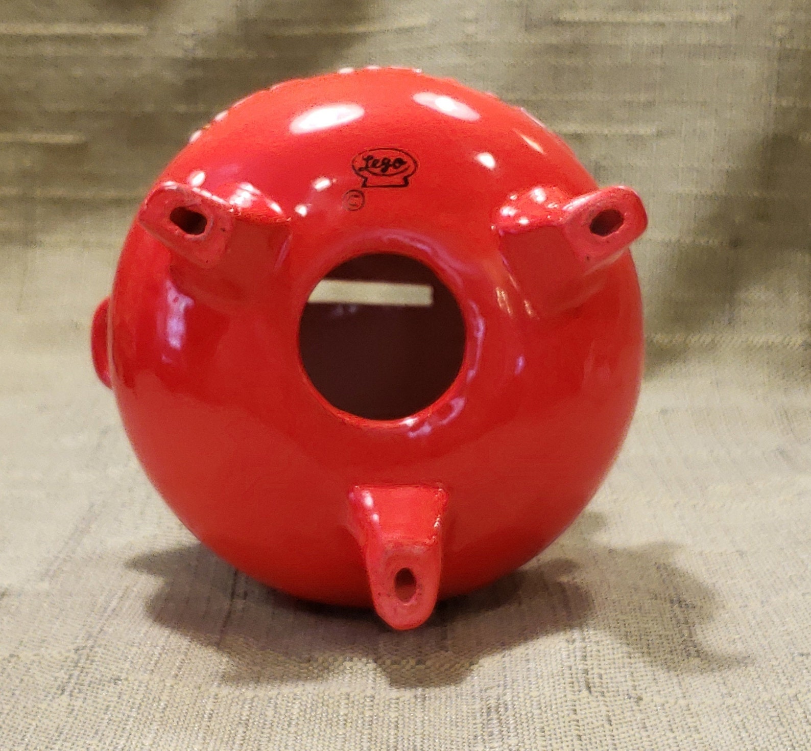 Vintage Lego Japan Red Ceramic Kettle Penny Pot Mid Century - Etsy