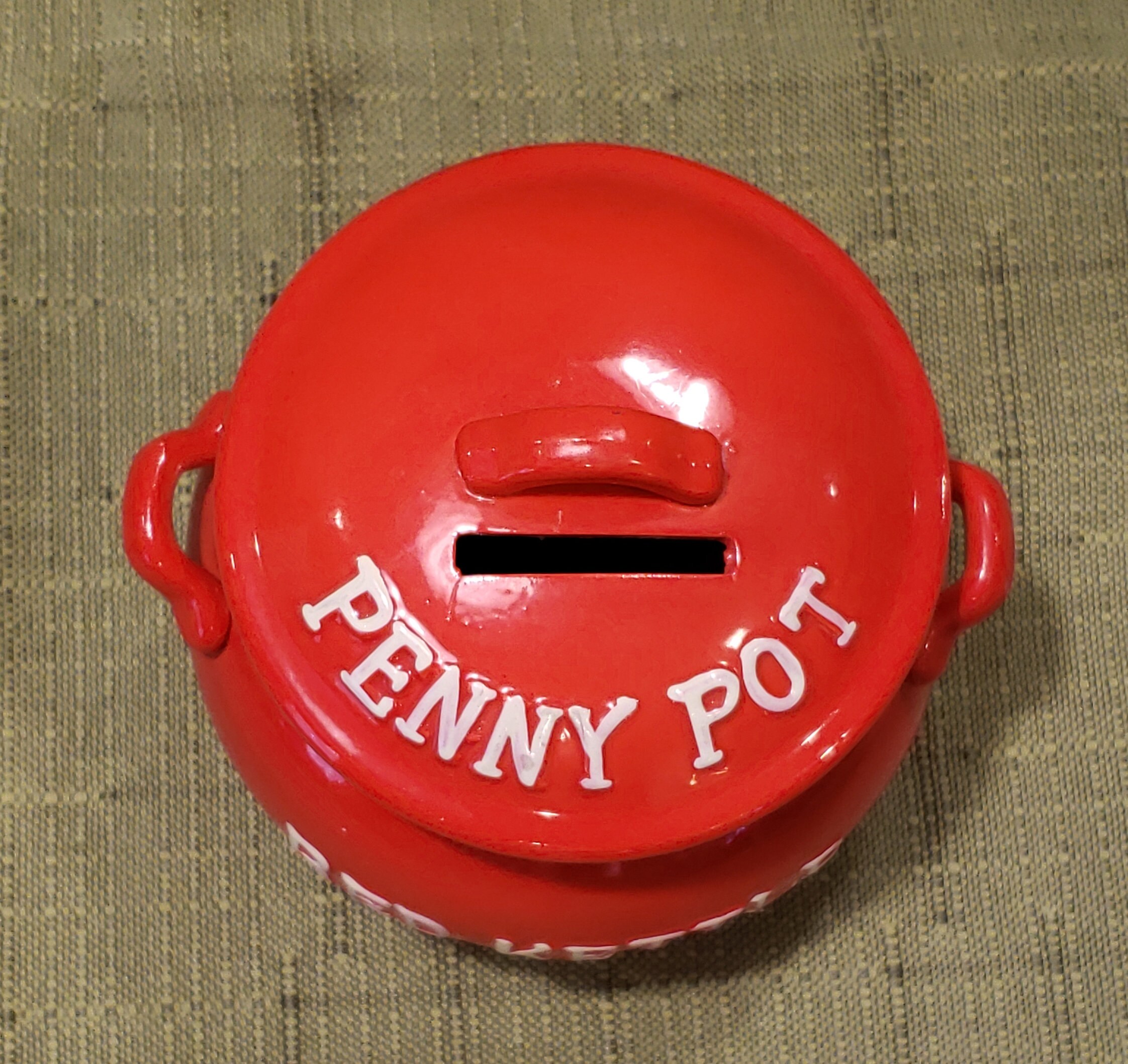 Vintage Lego Japan Red Ceramic Kettle Penny Pot Mid Century - Etsy