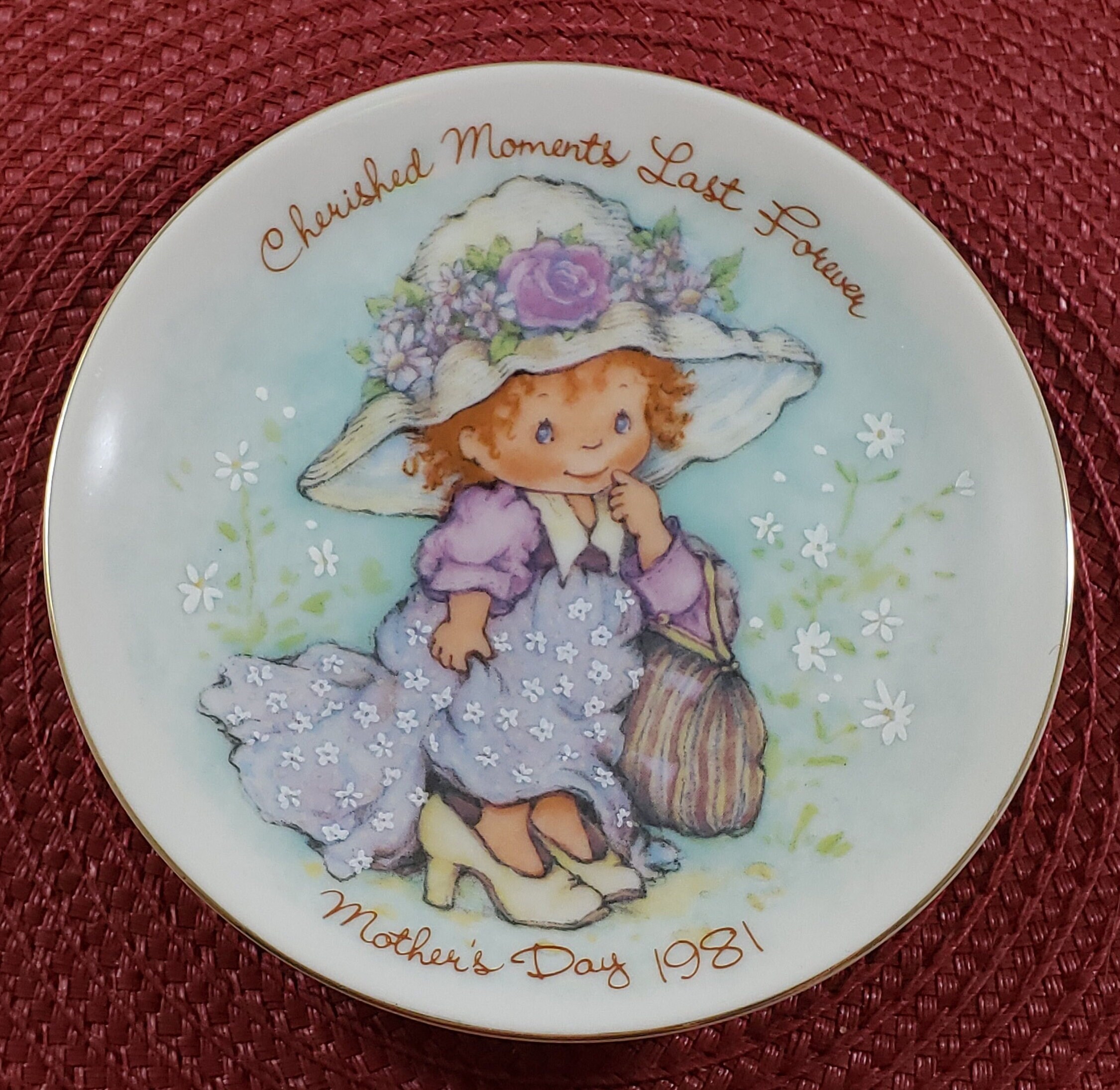 Vintage Avon 1981 Miniature Plate Cherished Moments Last - Etsy