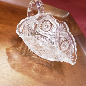 Vintage Pressed Clear Glass Triangle Shaped Trinket Dish With - Etsy