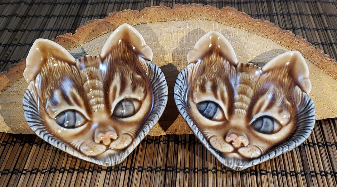 Pair of Vintage Wade Porcelain 3 Dimensional Siamese Cat - Etsy