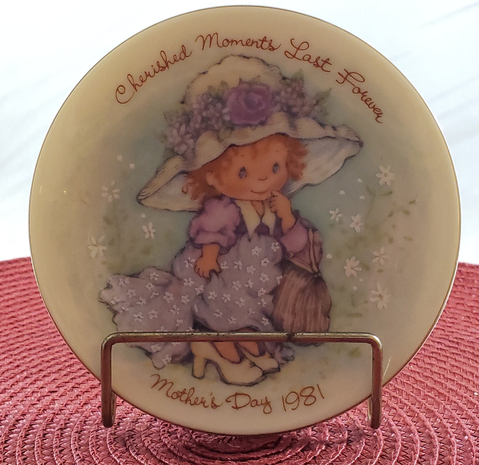 Vintage Avon 1981 Miniature Plate Cherished Moments Last - Etsy