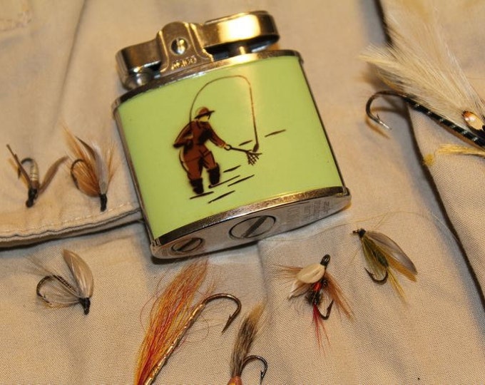 Vintage Amico Fly Fisherman Decorated Lighter - Etsy