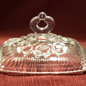 Vintage Indiana Glass Oblong Candy Box Cover in Clear Crystal - Etsy